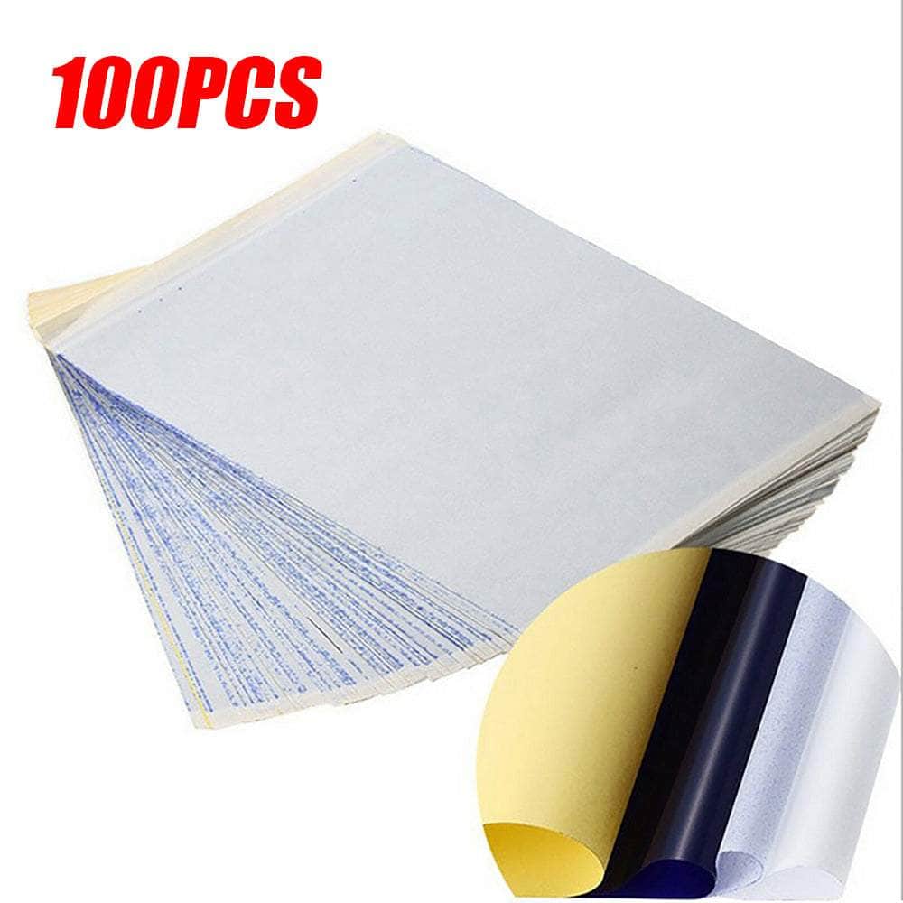 100X Tattoo Stencil Transfer Paper Spirit Thermal Carbon Tracing Copier ...