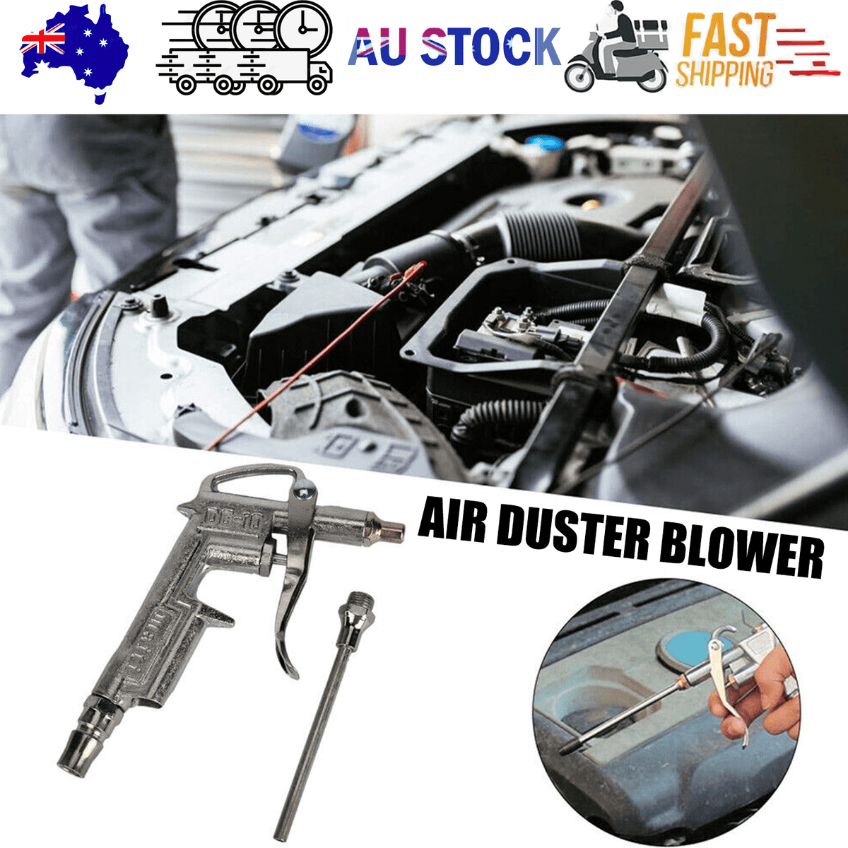Air Duster Blower Compressor Dust Removing Gun Blow Cleaning Clean Han ...
