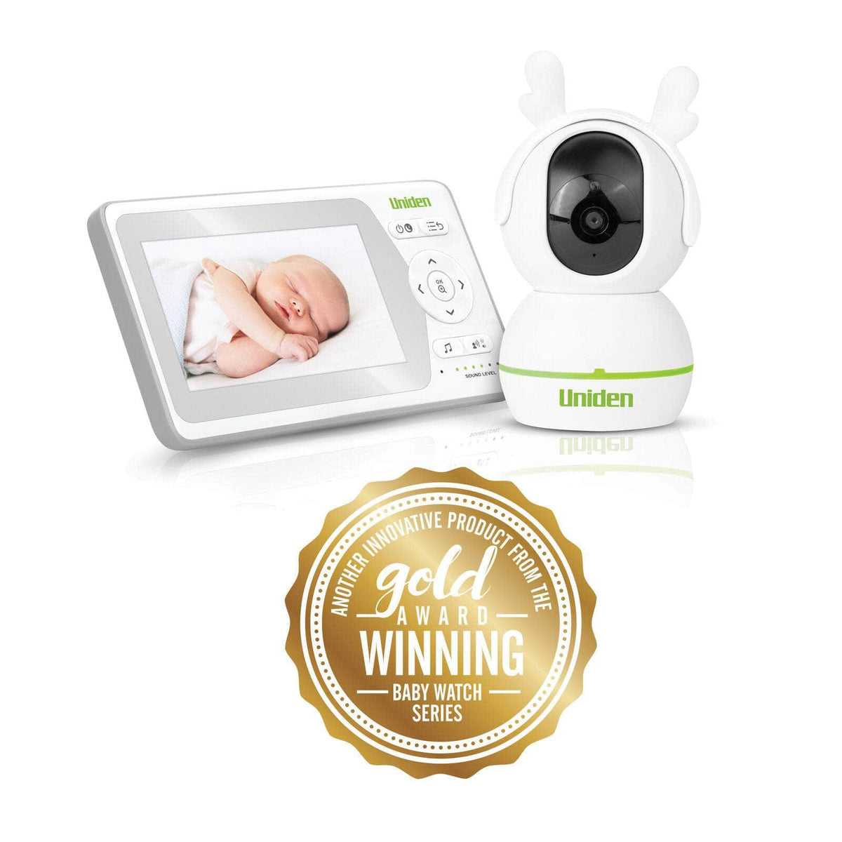 Uniden 4.3” Digital Wireless Baby Monitor with Pan & Tilt Camera ...