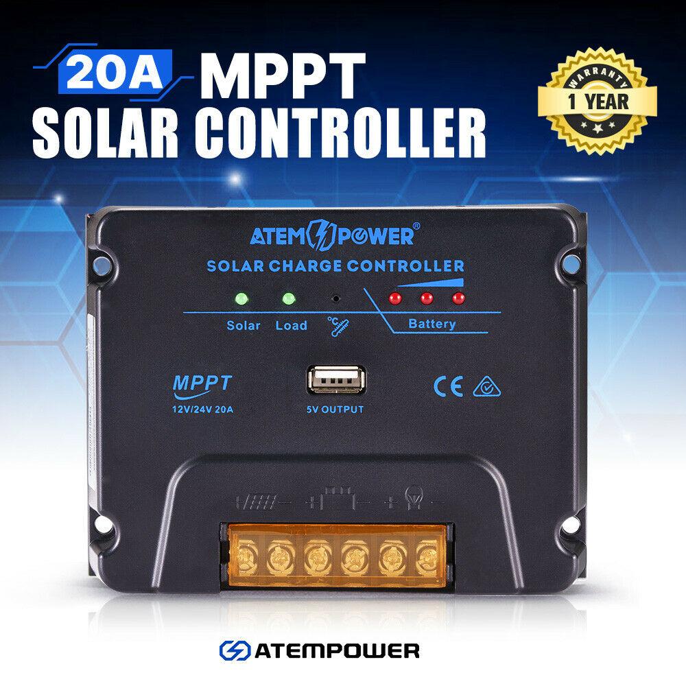MPPT Solar Charge Controller Solar Panel Battery Regulator, 54% OFF